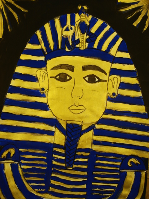 a faithful attempt: King Tut Egyptian Portrait