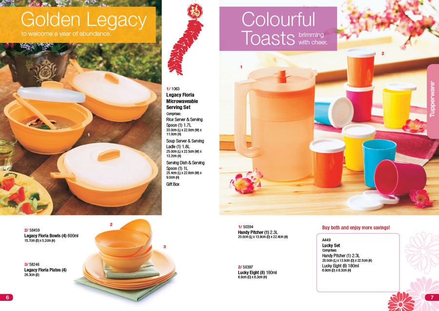 TUPPERWARE STORE: GOLDEN LEGACY & COLOURFUL TOAST