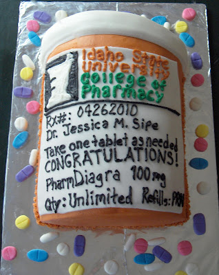 Cat's Cake Creations: Pharmacist Graduation Cake