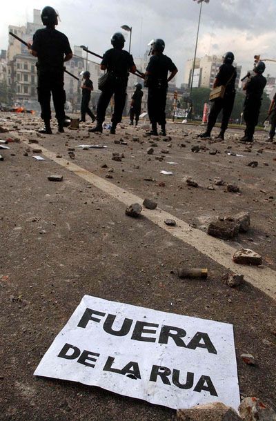 la búsqueda y la vida: 20 de diciembre de 2001