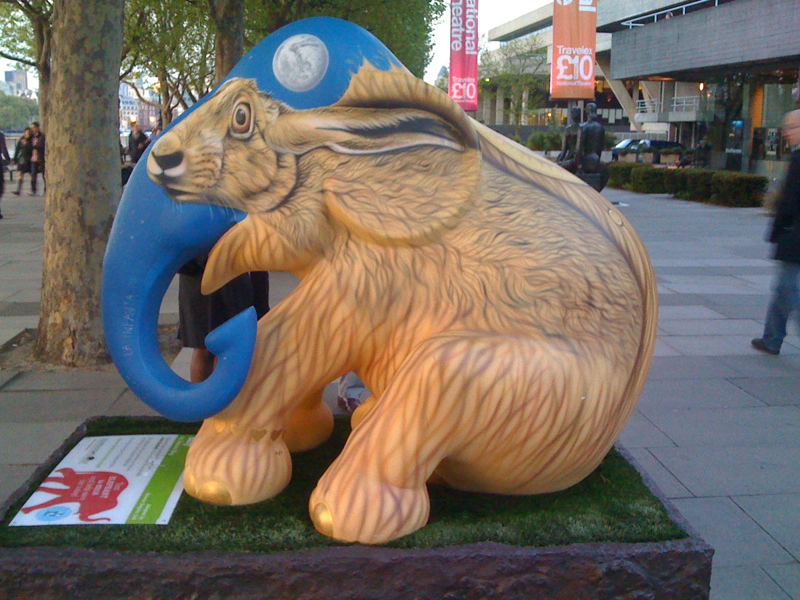 Unzipped: Weird elephant :) South Bank, London