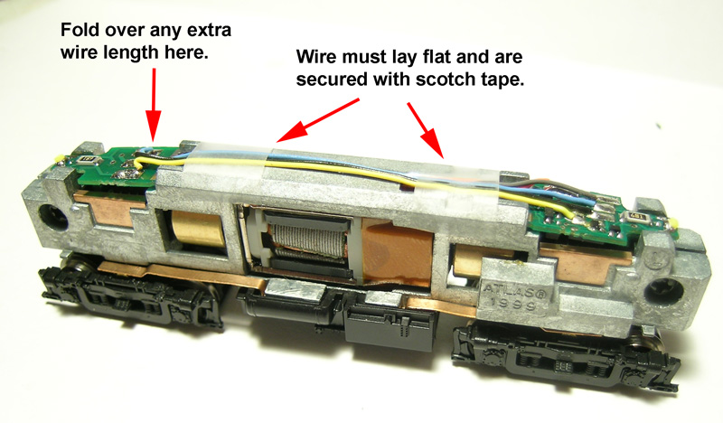 N Scale DCC Decoder Installs: TCS CN in an Atlas Classic RS3