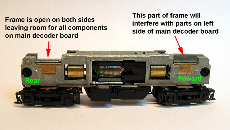 N Scale DCC Decoder Installs: TCS CN in an Atlas Classic RS1