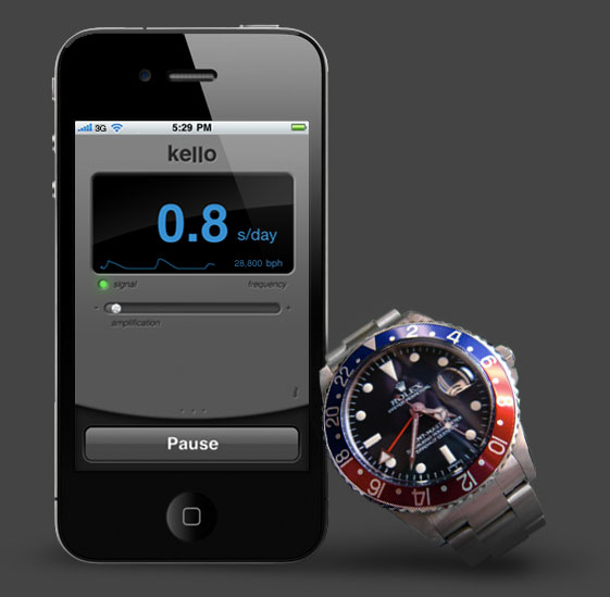 Estação Cronográfica: iPhone e iPod avaliam precisão de relógios mecânicos