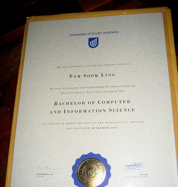 ~ My Life My Memories~: .. UNISA Parchment & Transcript