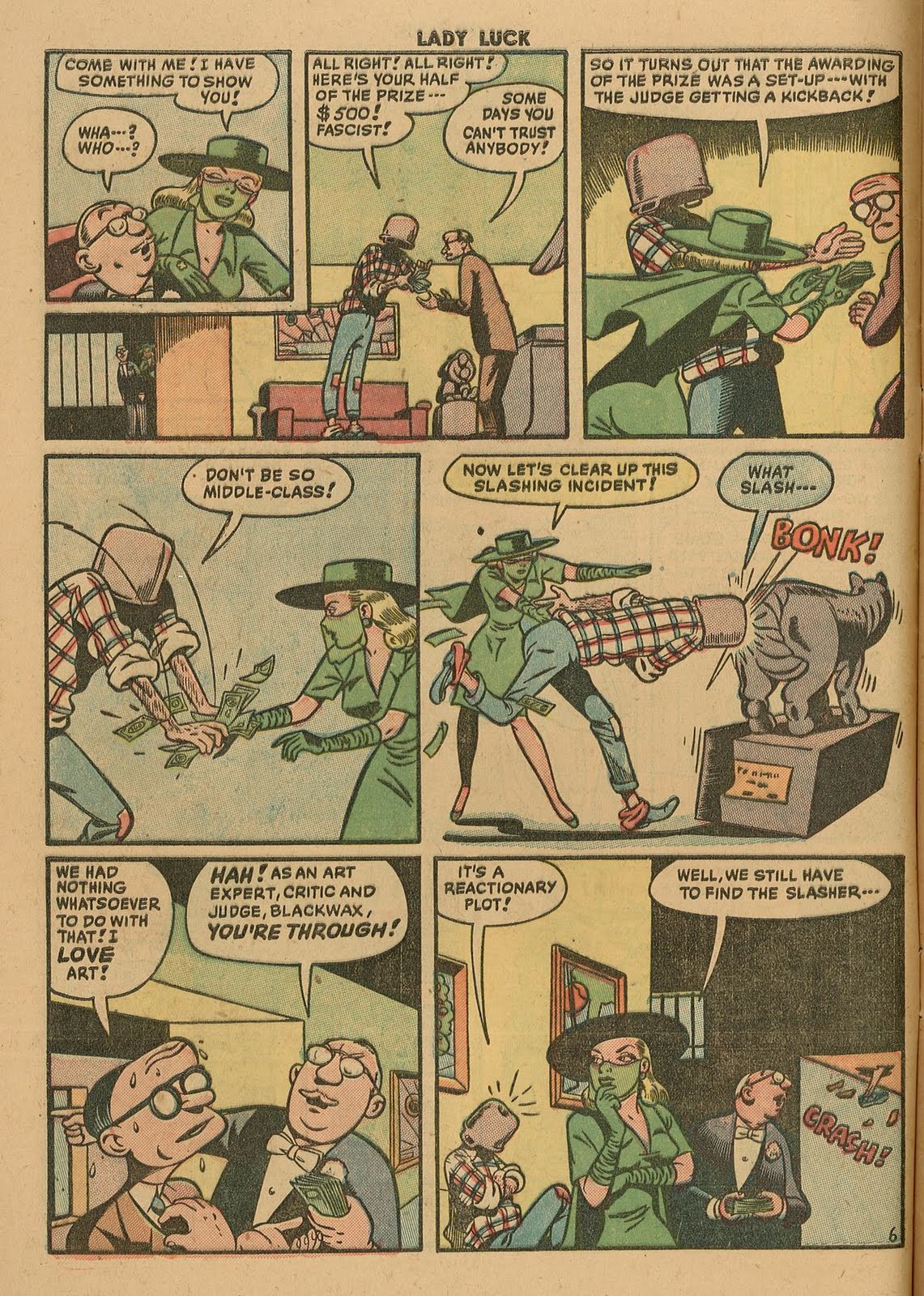 Four-Color Shadows: Lady Luck-Klaus Nordling-1950