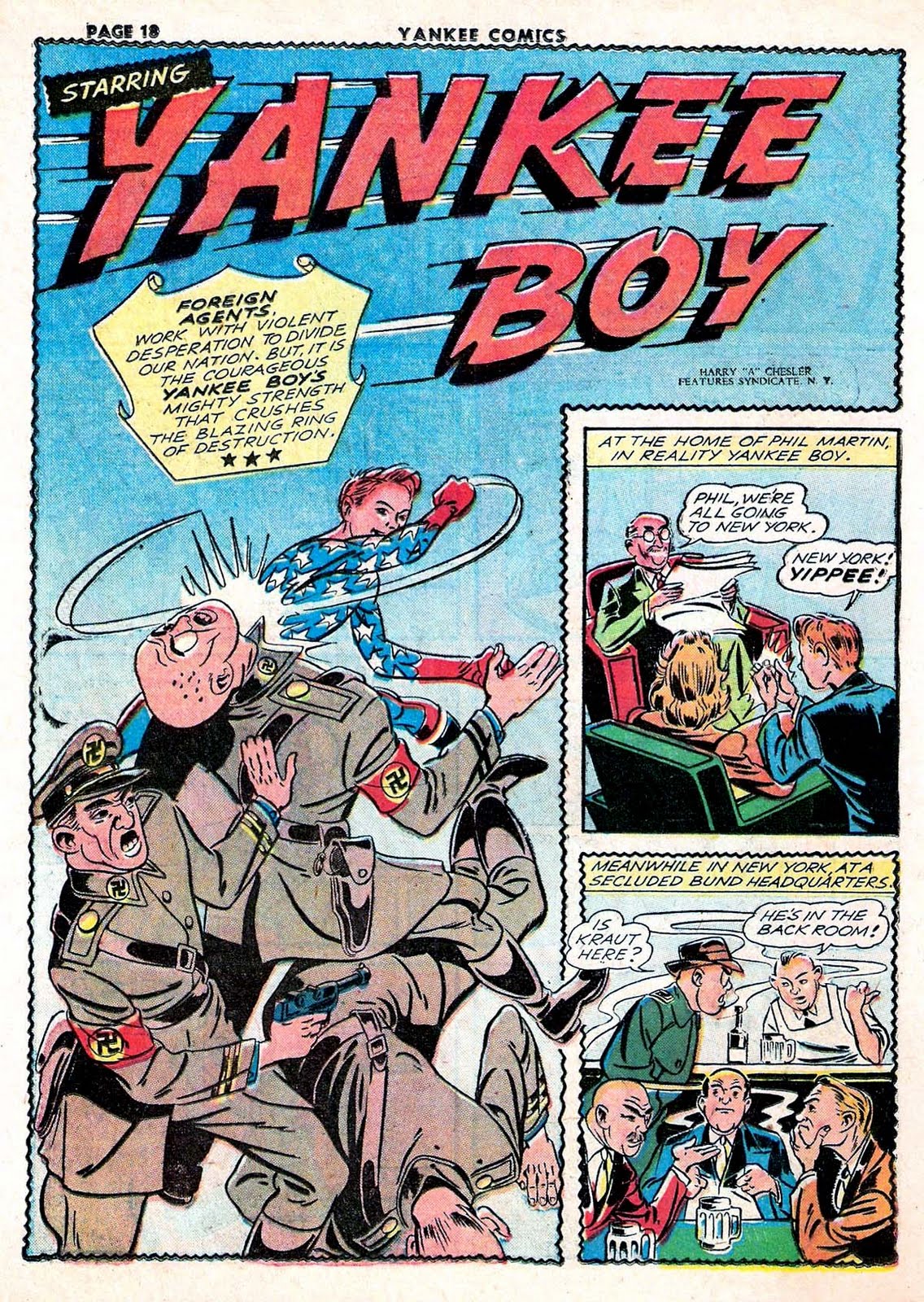 Four-Color Shadows: Yankee Boy-Yankee Comics-1942