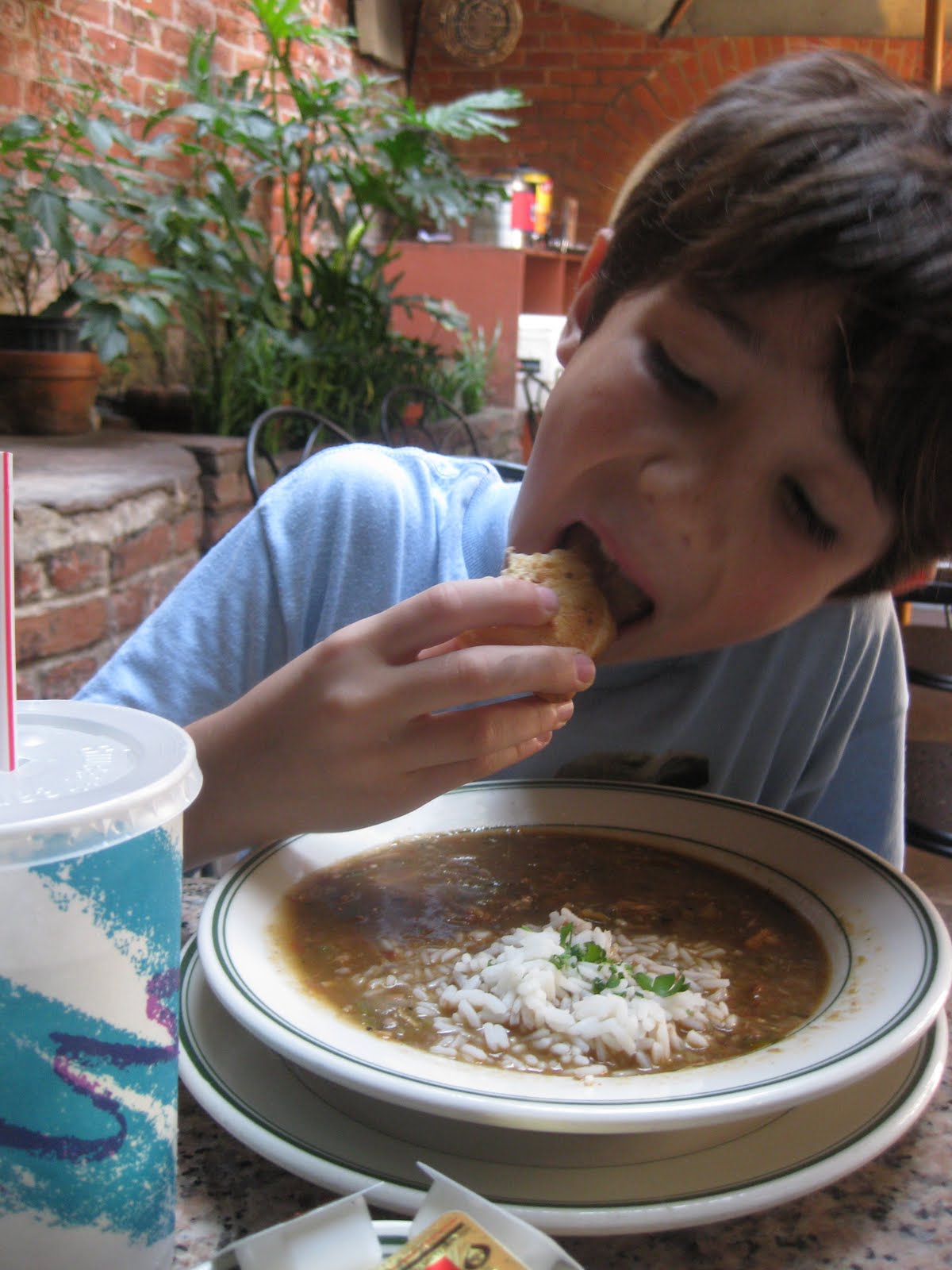 Dining With Monkeys: The Gumbo Shop (New Orleans)