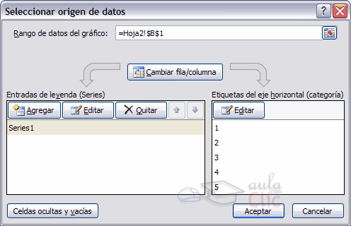 MENU INSERTAR DE EXCEL