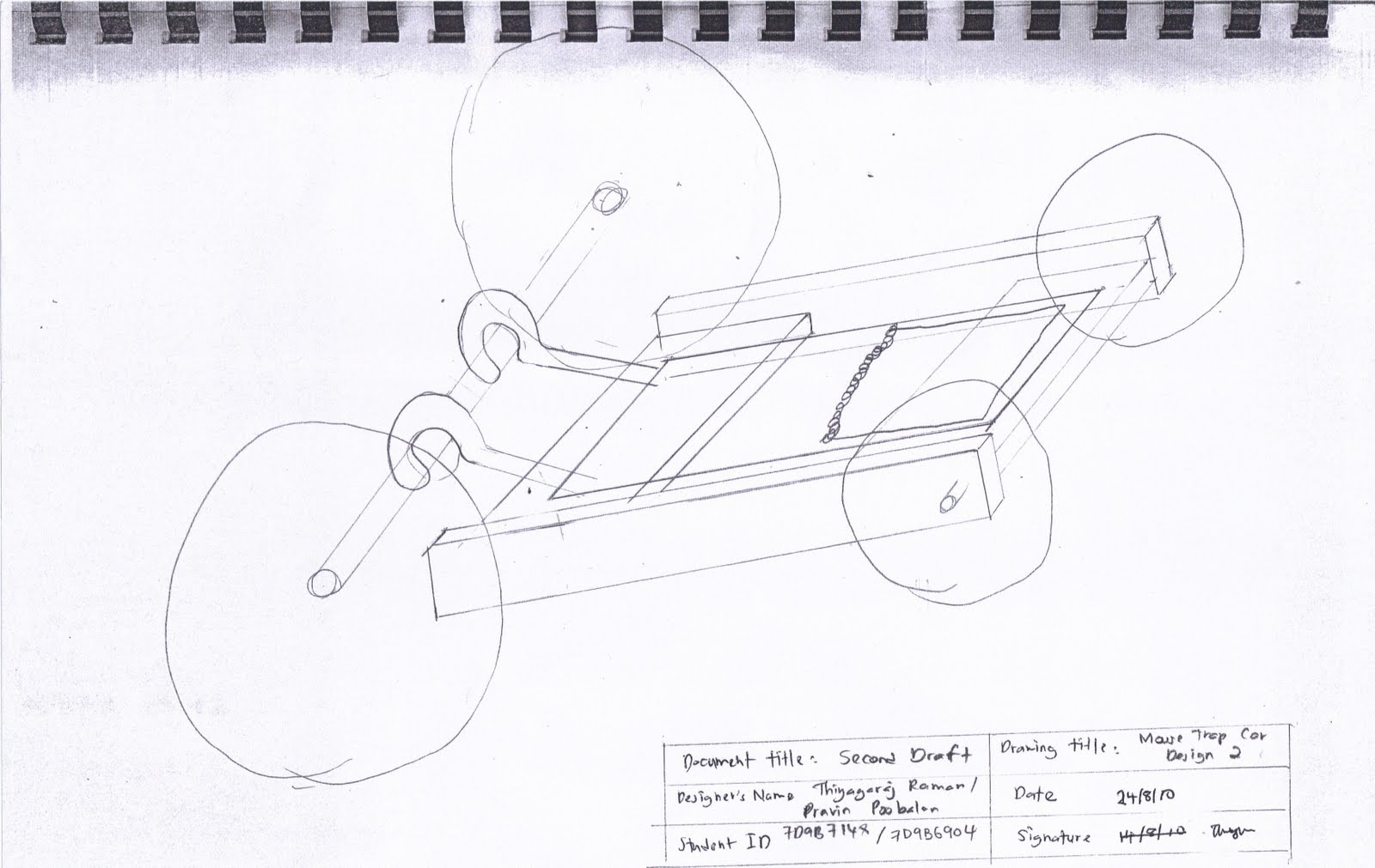 Southern Union Inc.: Mousetrap Vehicle Sketch 2