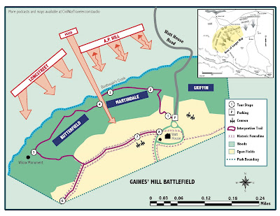 Caswell County North Carolina: Gaines' Mill Civil War Battle