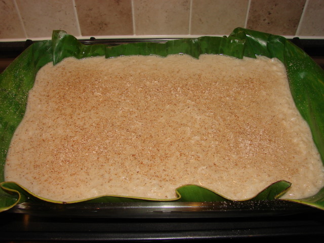 Filipino Biko (Glutinous rice pudding)