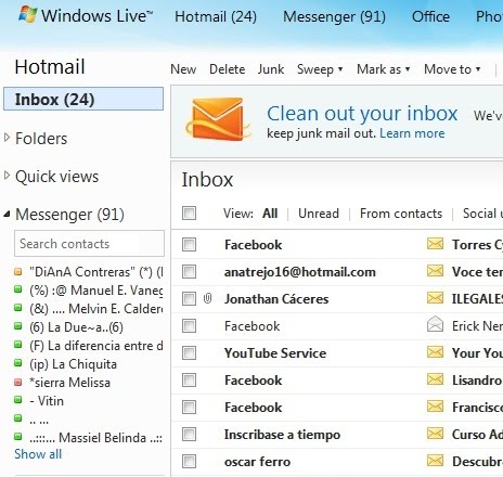 El Cuartico del Pops: Messenger en hotmail.com