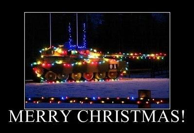 US NAVY JEEP: MERRY CHRISTMAS....Santa's got a Tank???