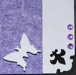 Naturally Me Creations: Purple & Red Textured Card