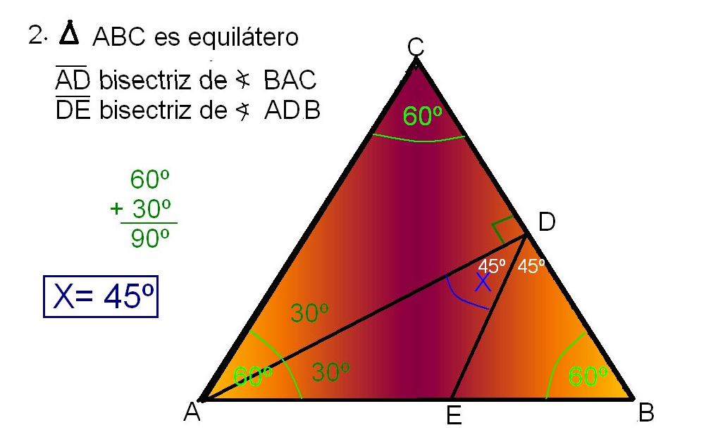 GEOMETRÍA ELEMENTAL ECA: BISECTRIZ DE UN TRIÁNGULO