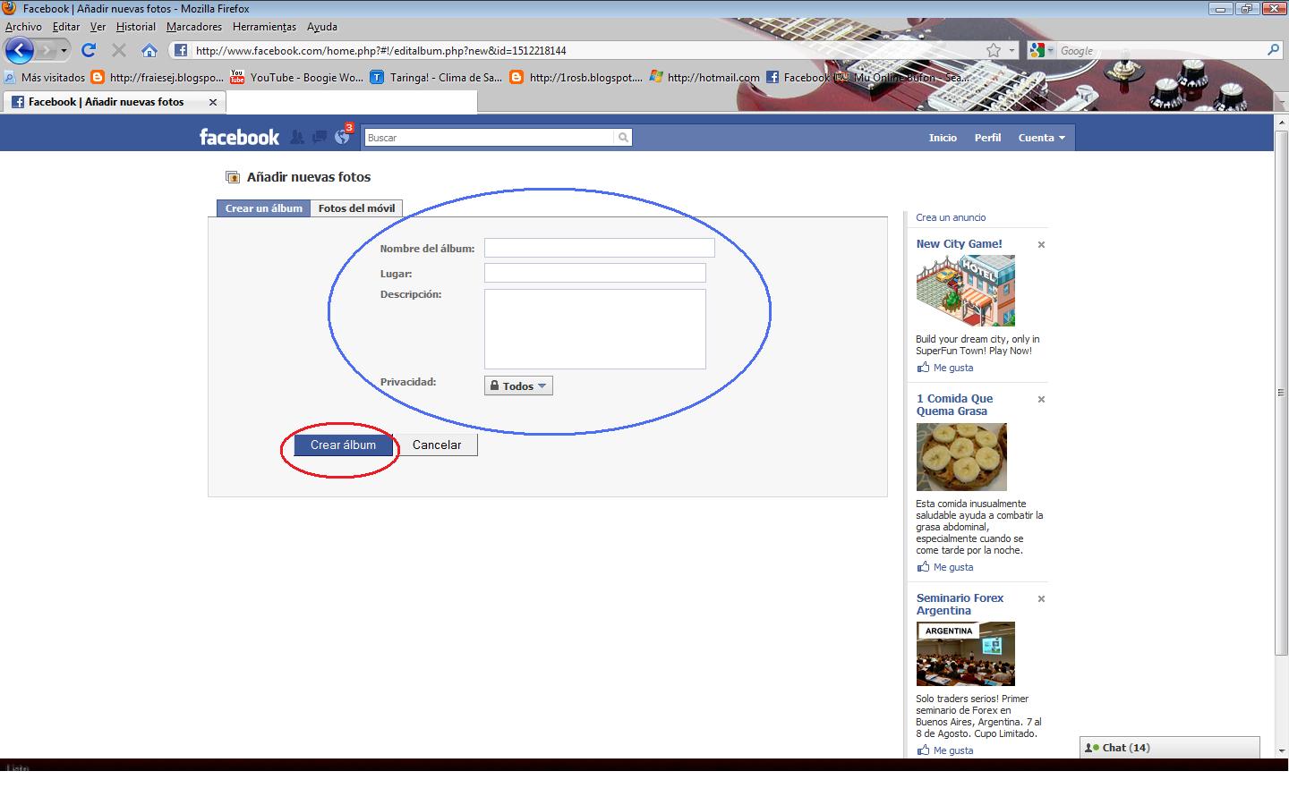 Bienvenidos A Nuestro Blog: Tutorial de como subir fotos al facebook