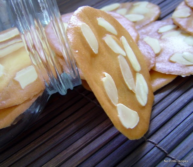 Flaked Almond Tuiles (Mother's Day Cookies)