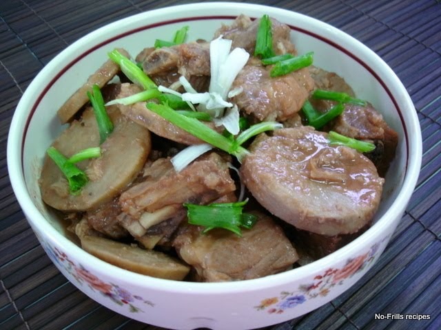 Braised pork ribs with yam