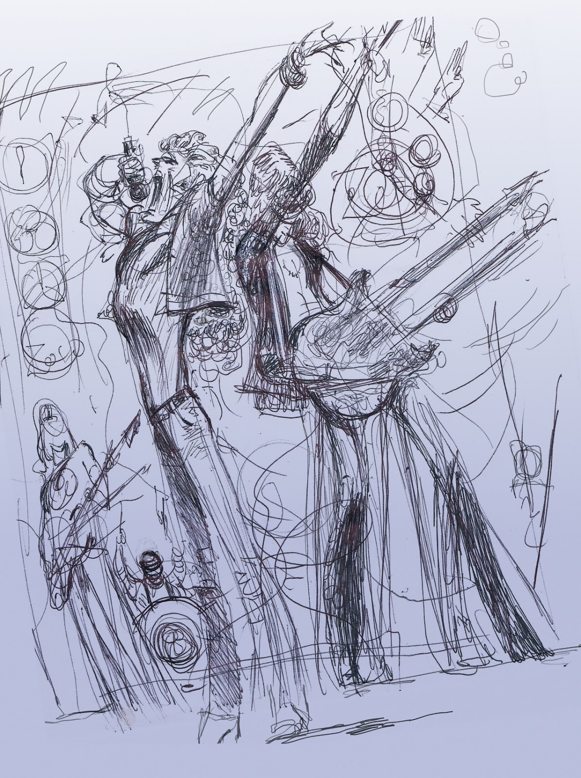 Toronto Storyboard Artist: Led Zeppelin sketch