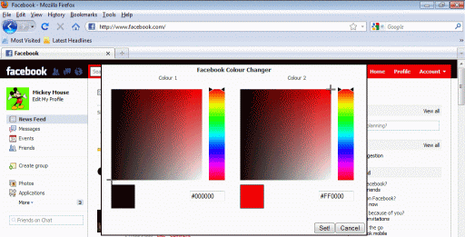 How to change color of Facebook Profile | Funny Facebook Tricks