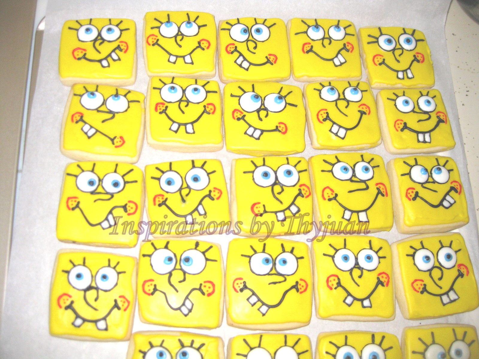 Inspirations by Thyjuan LLC.: SpongeBob SquarePants Cookies