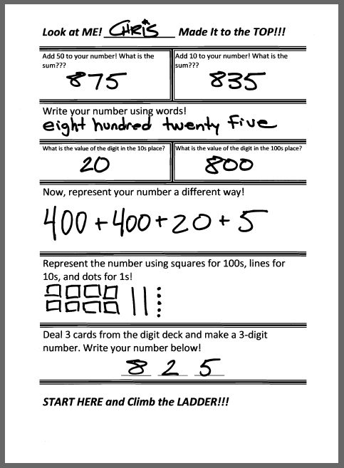 TCSD Mathematics: Climb the Ladder!