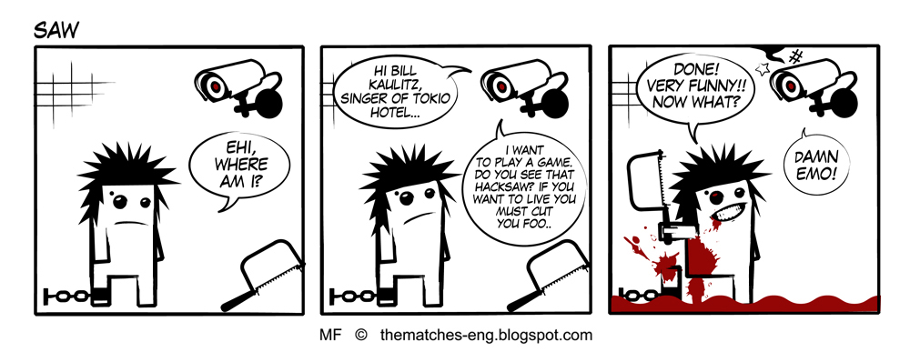 The matches: The first comic strip!