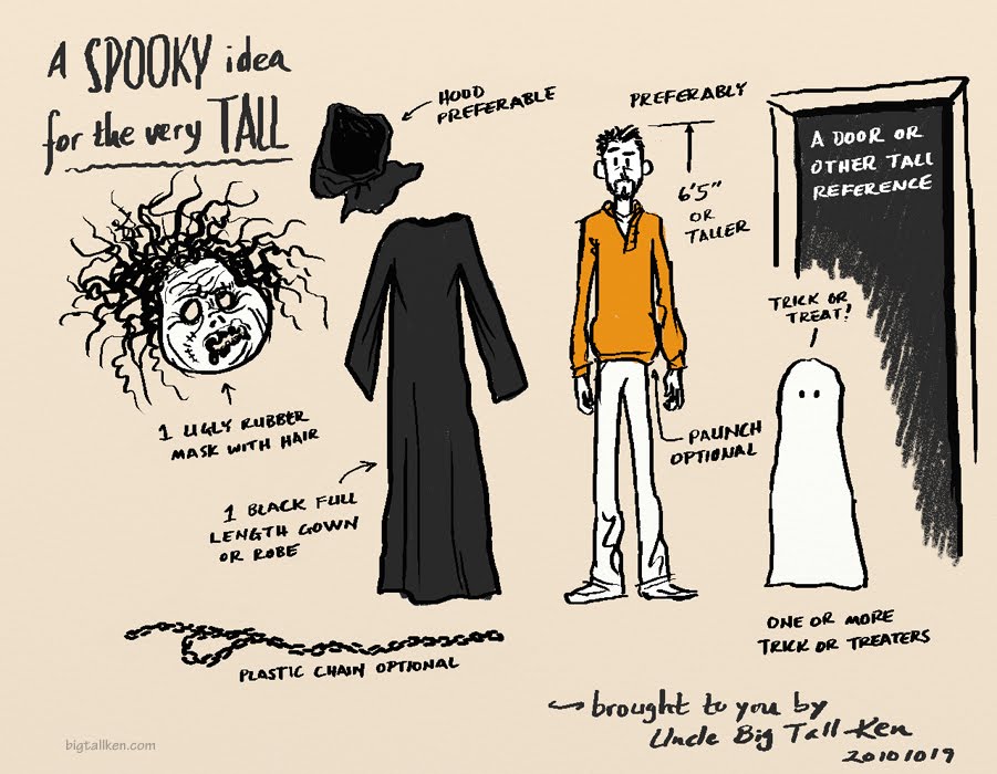 Big Tall Ken's Big Long Blog: Tall Tuesday: Spooky Tricks for the Tall