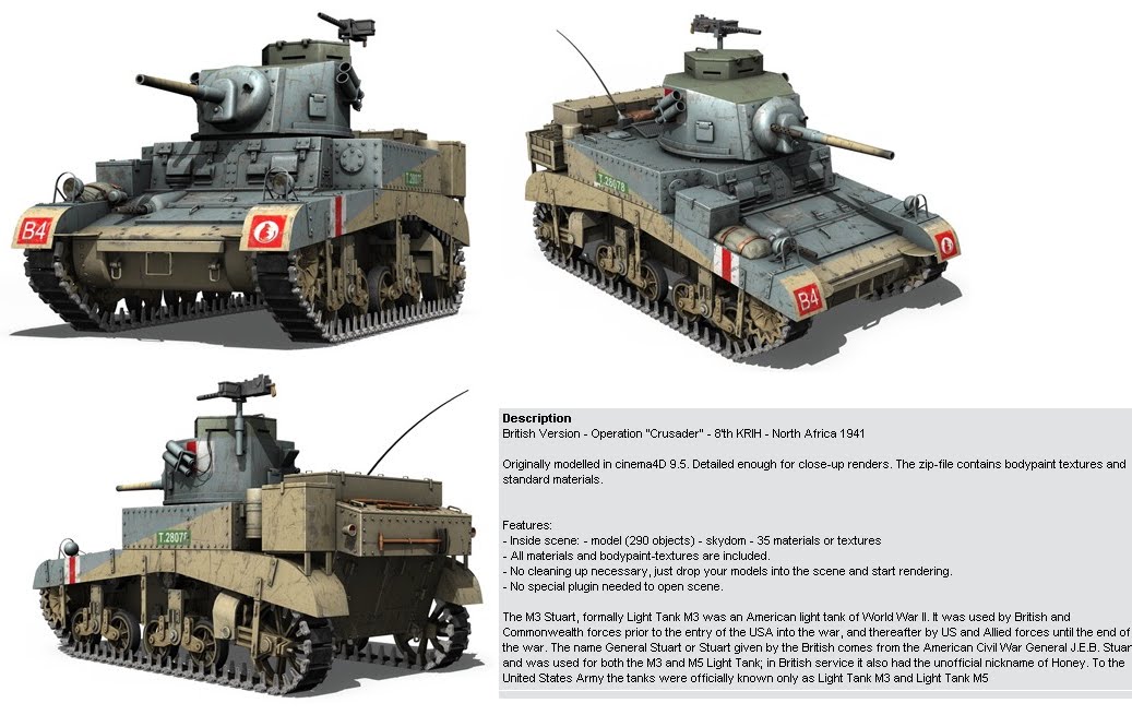 .: British Operation Crussader Light Tank