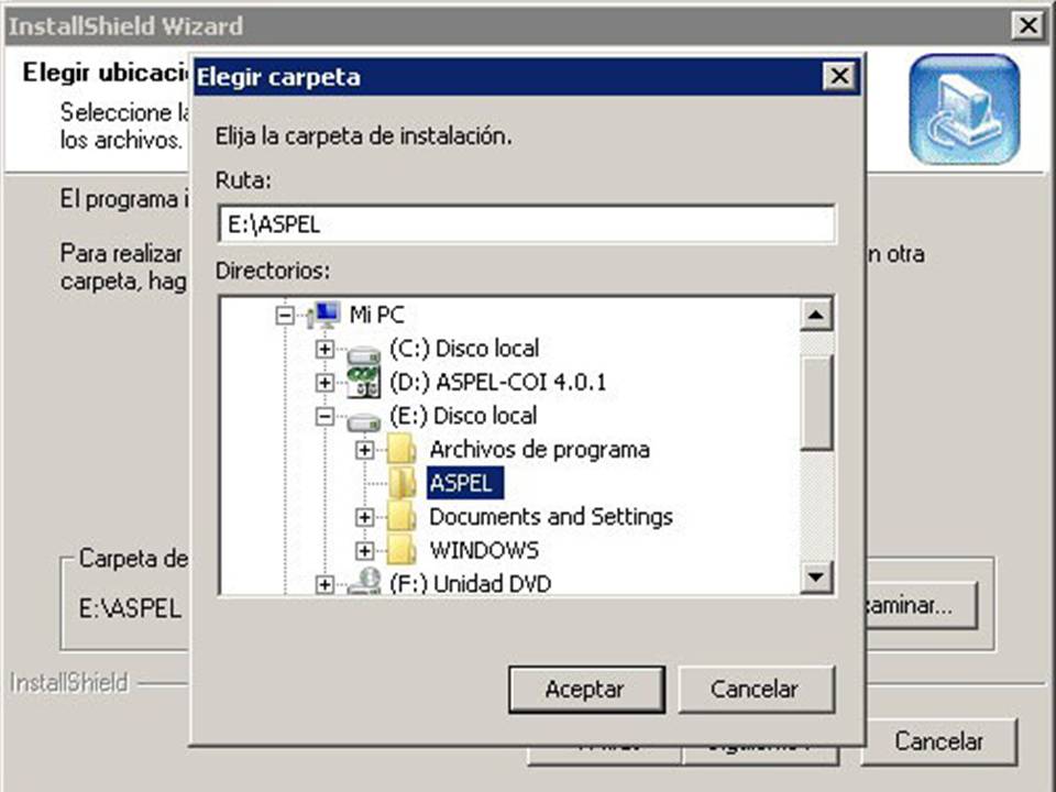 COI: Manual para la instalacion de COI
