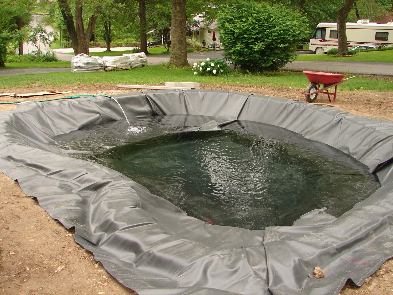 GardenRambler: Pond progression photos