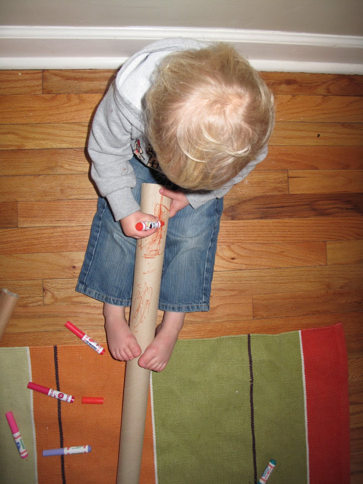 Smith Family Adventure: Wrapping paper swords