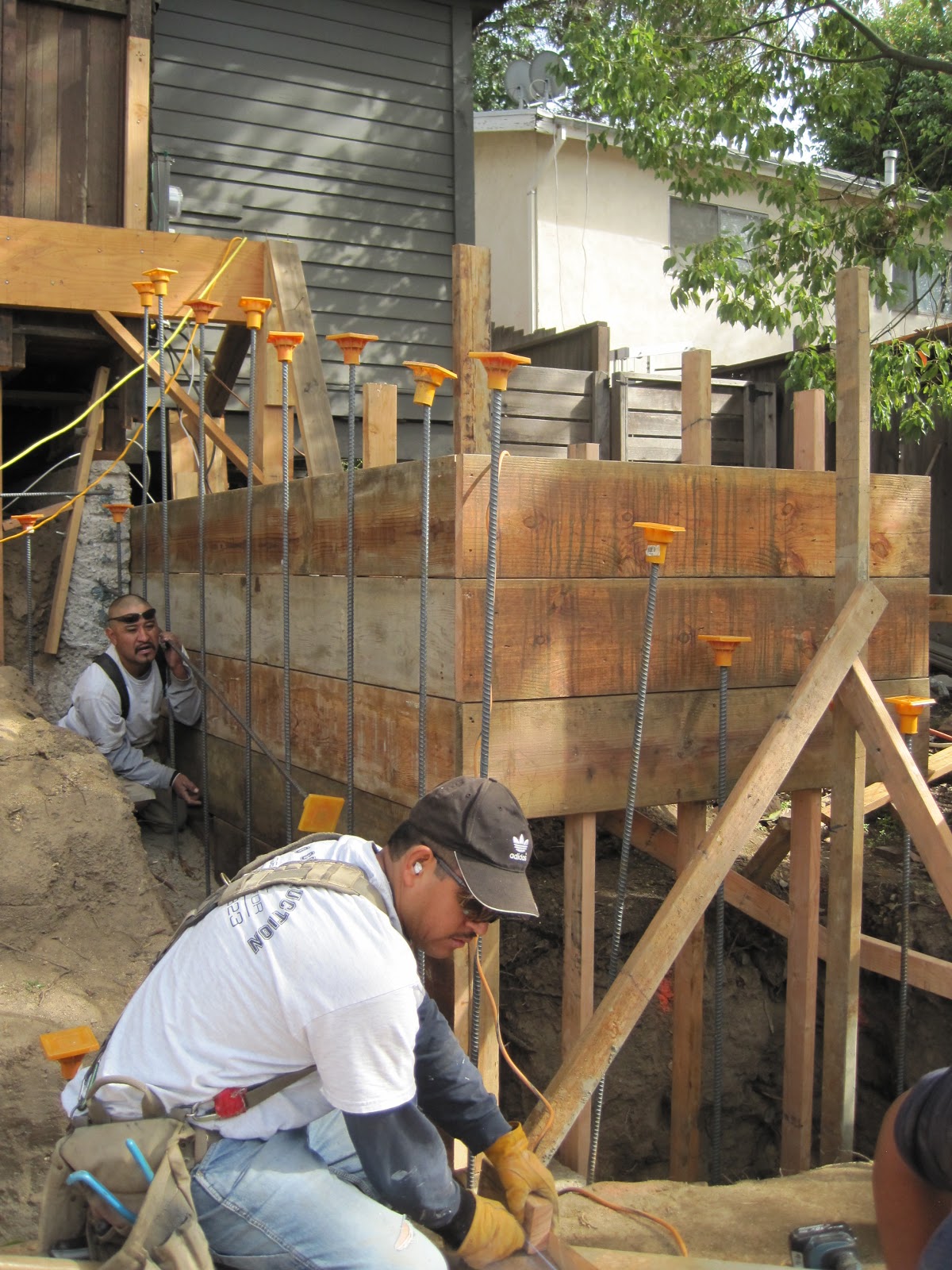 our house on the hill: Framing the Stem Walls