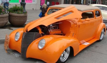 Hot Rods, Classics & Other Cool Rides: Beautiful Orange Hot Rod