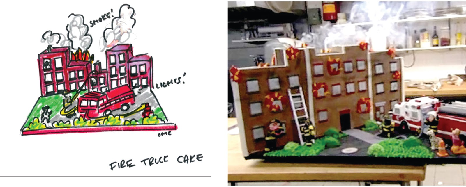 Cake Boss Fire Truck Cake