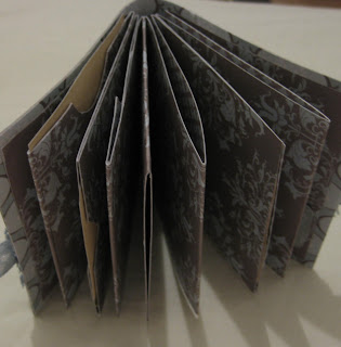 TheScrapbookfan: Folded 3x3 mini album made out of 12x12 papersheet
