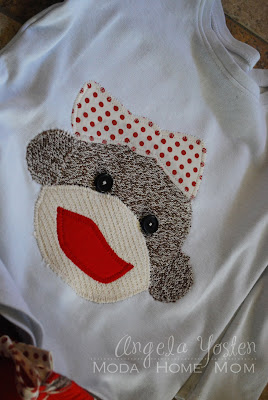 Angela Yosten: Sock Monkey Shirt Tutorial