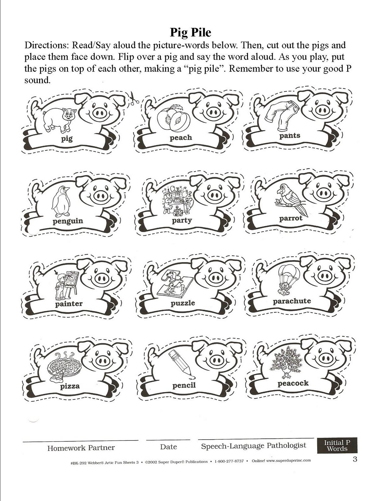 Speech Therapy with Miss Nicole: January 2011