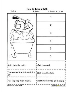 Speech Therapy with Miss Nicole: Sequencing - Taking a Bath