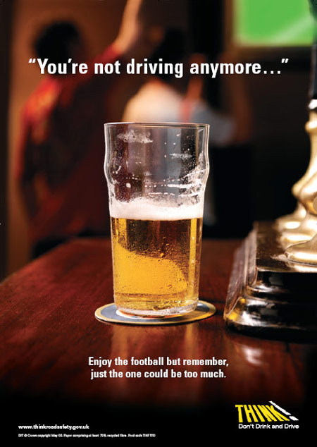 Visual communication: Think drink driving comparison