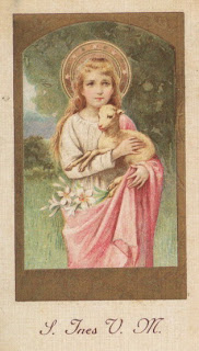 Estampas antiguas: Santa Inés 1923