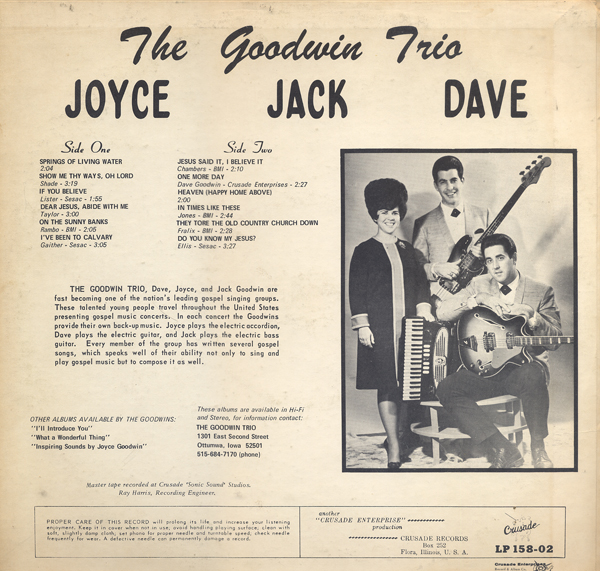 The Good, Bad & Ugly Gospel Record Barn: Musical Messengers - Joyce ...