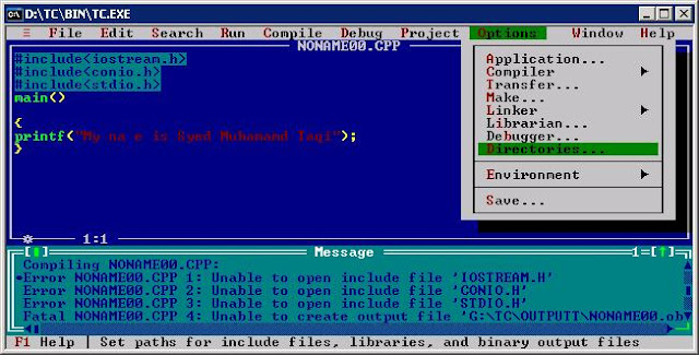 TechGulf: HOW TO SETUP DIRECTORIES IN C / C++
