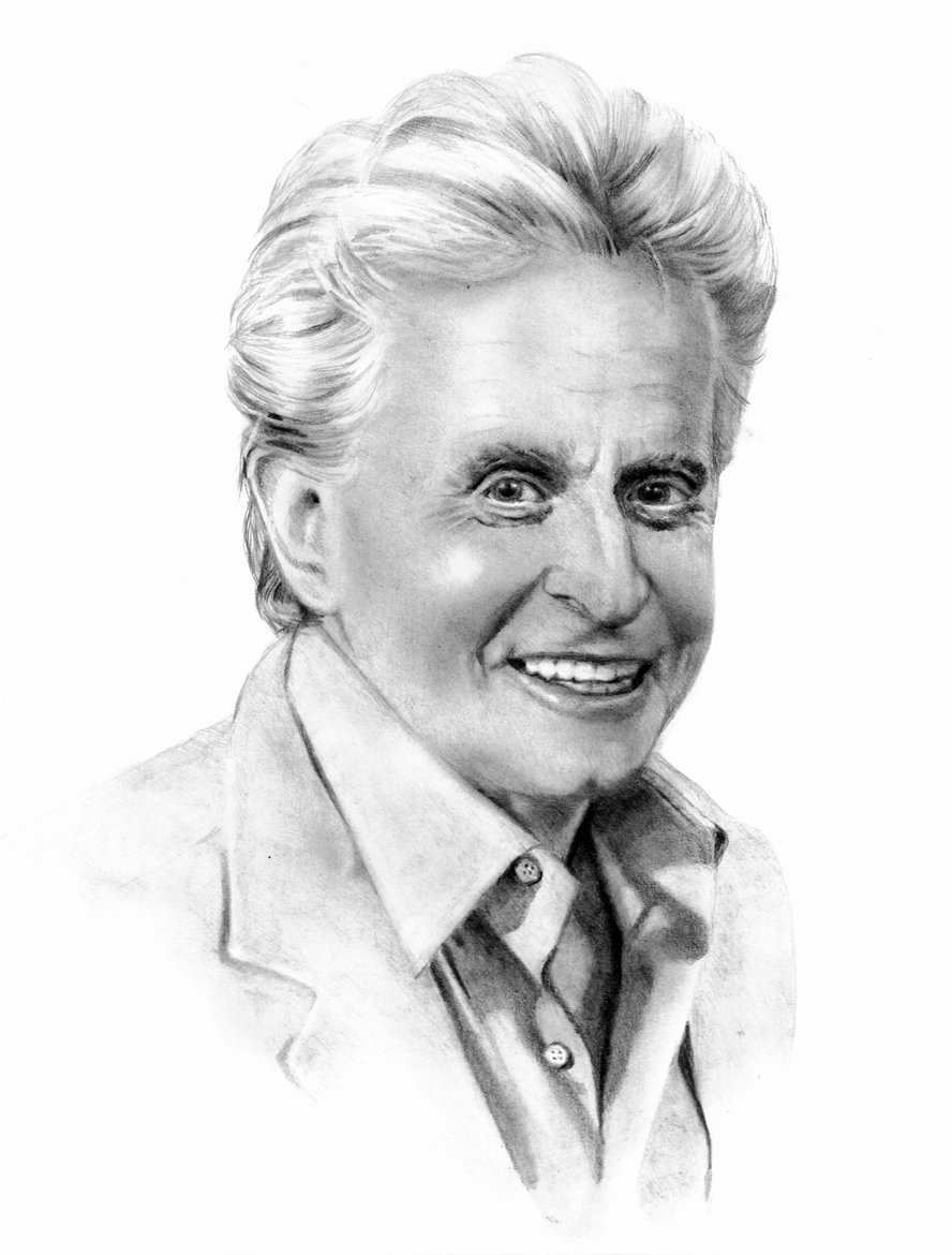 Joyce's Art Stores: Celebrity Portrait: Michael Douglas