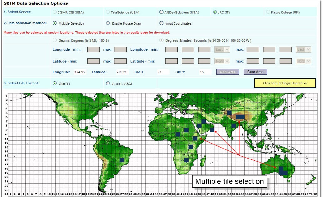 FREE GIS, Remote Sensing, Spatial & Hydrology Data: Free SRTM 90m Data ...