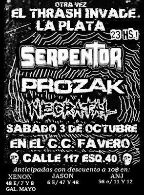 Armada MetallicA: SERPENTOR: Proximos Shows y Nuevo disco