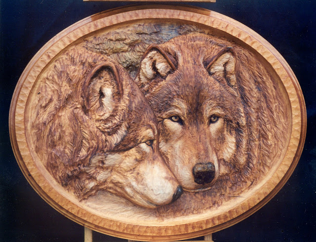 Wolf carving | Wood Carving | Pinterest | Carving and Wolves