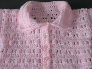 Enthusiastic crochetoholic: Pink Crochet Baby Jacket