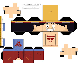 ANIME PAPER TOYS: MONKEY D. LUFFY (ONE PIECE)